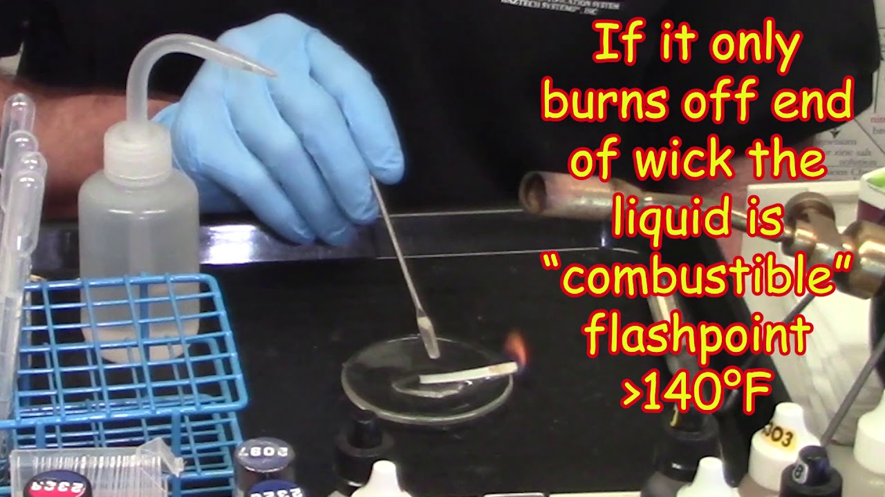 Hazcat Combustibility Test - YouTube