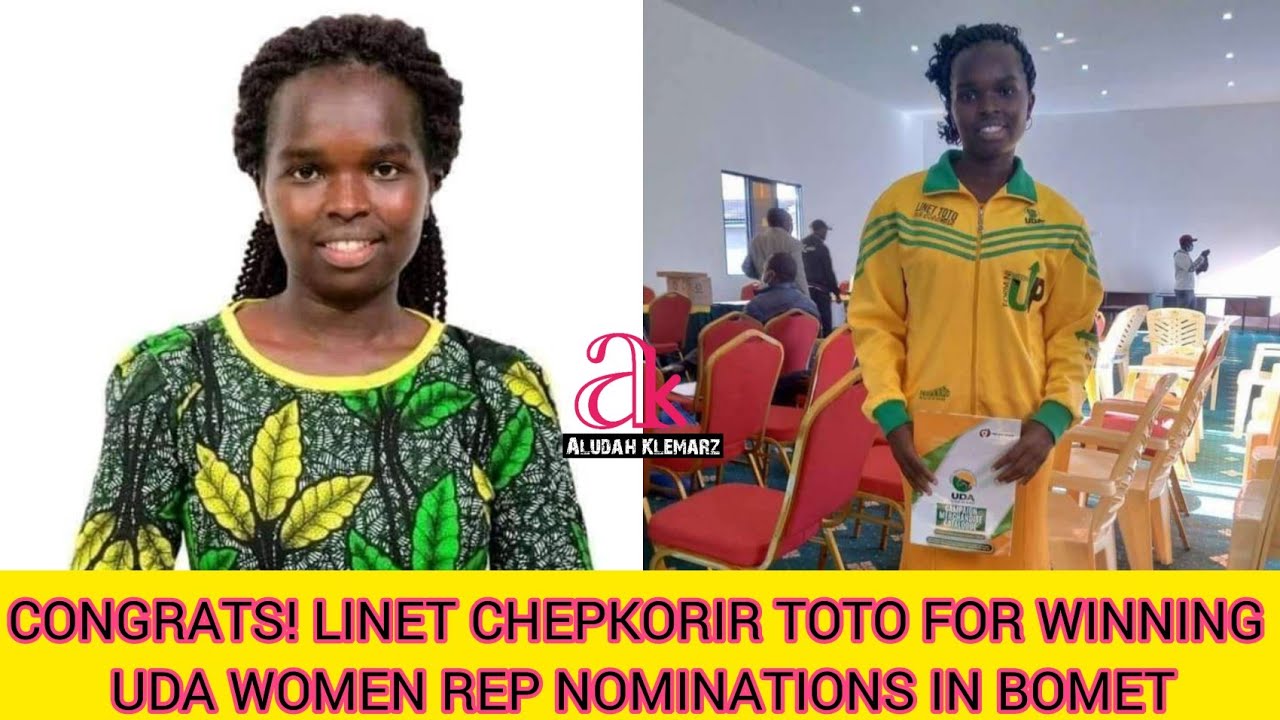 CONGRATS! LINET CHEPKORIR TOTO FOR WINNING UDA WOMEN REP NOMINATIONS IN ...