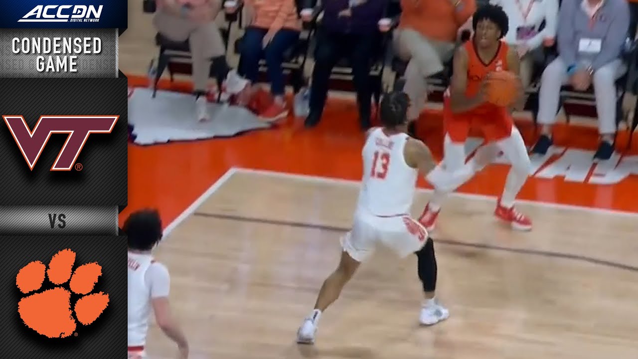 Virginia Tech vs. Clemson Condensed Game | ACC Men’s Basketball (2021 ...