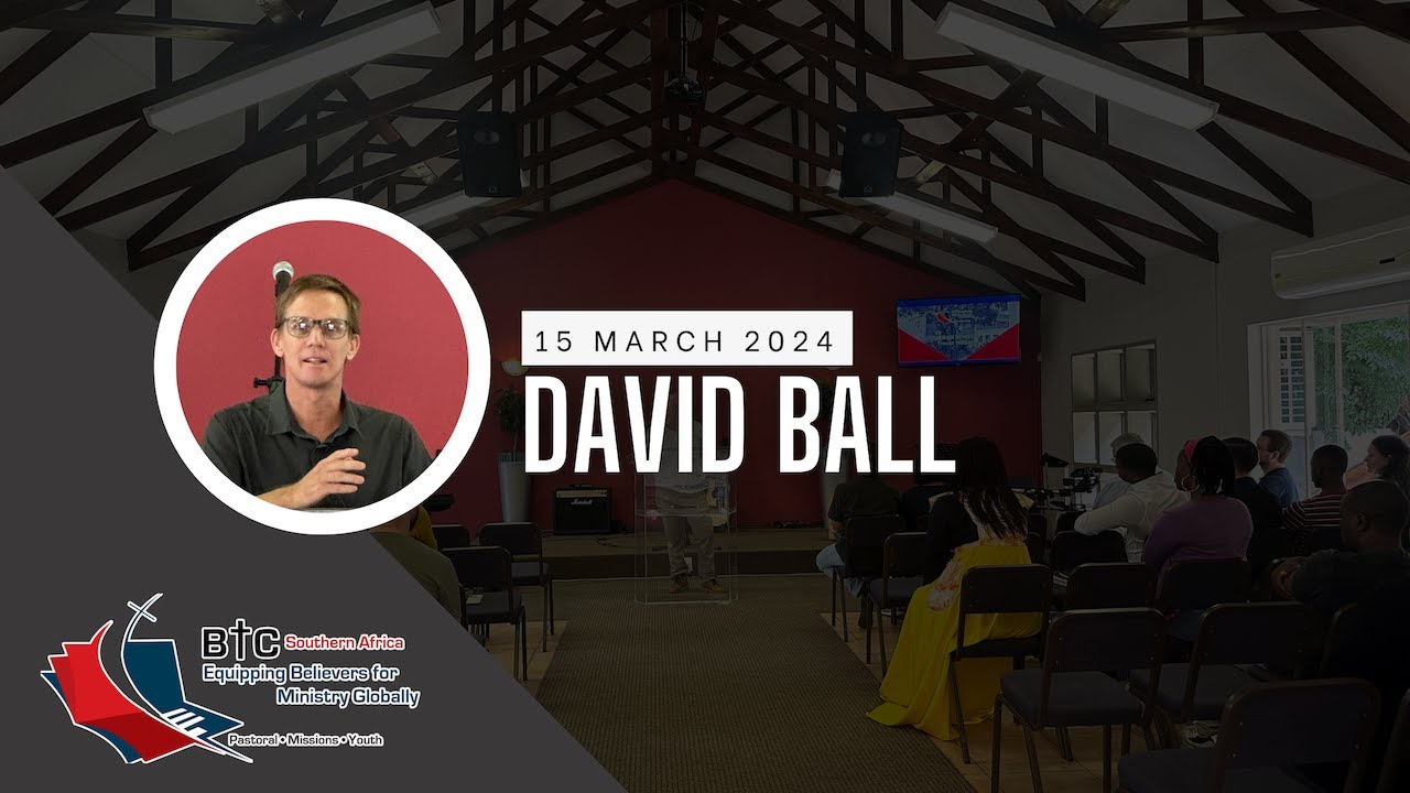 David Ball at Chapel (15 Mar 2024) - YouTube