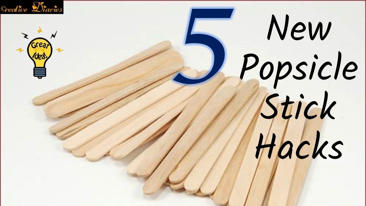 5 New Creative Popsicle Crafts Ideas I Ice Cream Stick hack I Creative ...