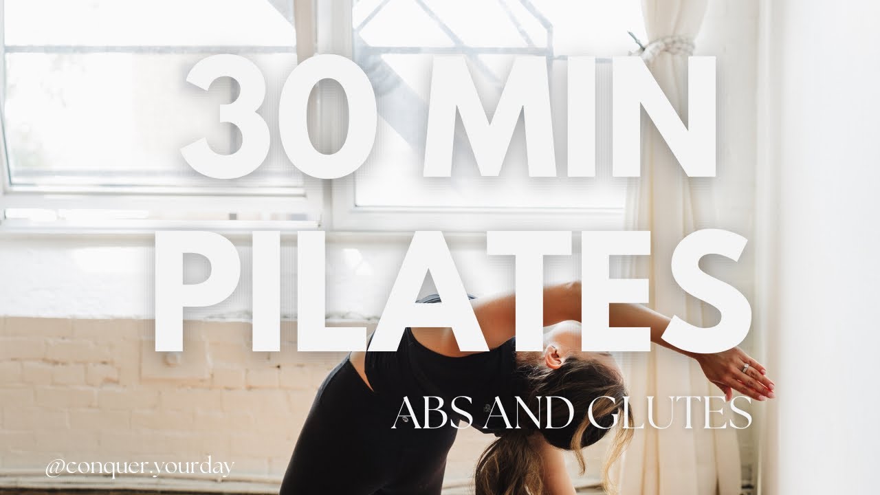 30 Min Abs And Booty Workout At Home Pilates Intermediate Youtube