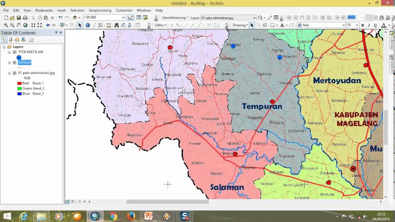 DIGITASI TITIK,GARIS DAN POLYGON - YouTube