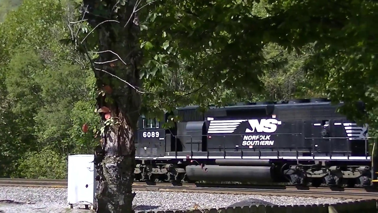 NS 94V with N&W Caboose Leading - YouTube