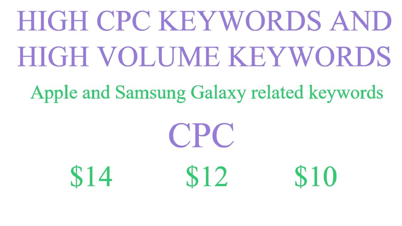 Top 5 high cpc keywords blogging in 2020 Asani se rank krega Tech blog ...