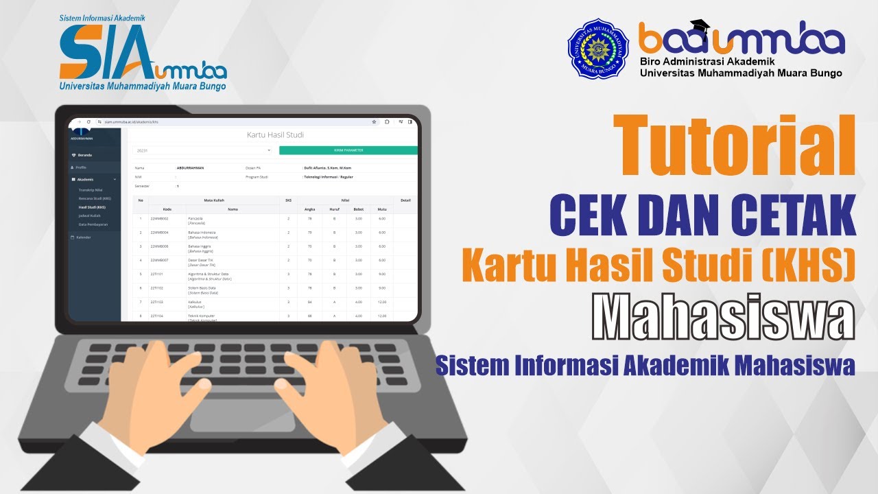 Tutorial Melihat Cara Melihat Kartu Hasil Studi (KHS) di Sistem ...