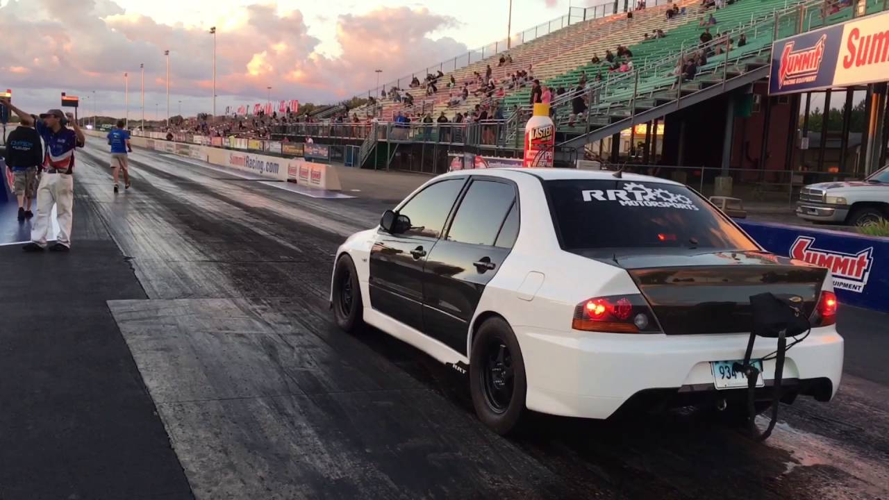 RRT EVO Raif 8.67@166.7 DSM Evo shootout in Ohio - YouTube