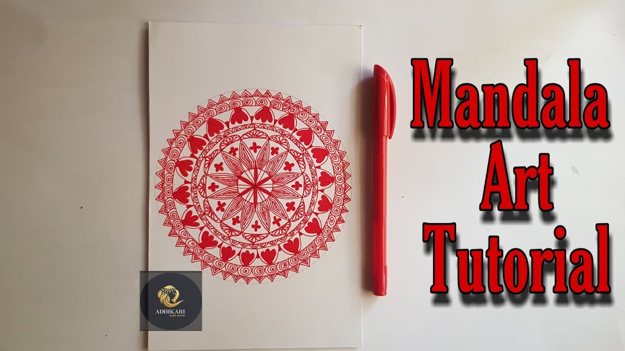 How To Draw A Simple Mandala Design|| Circle Art|| Tutorial for ...