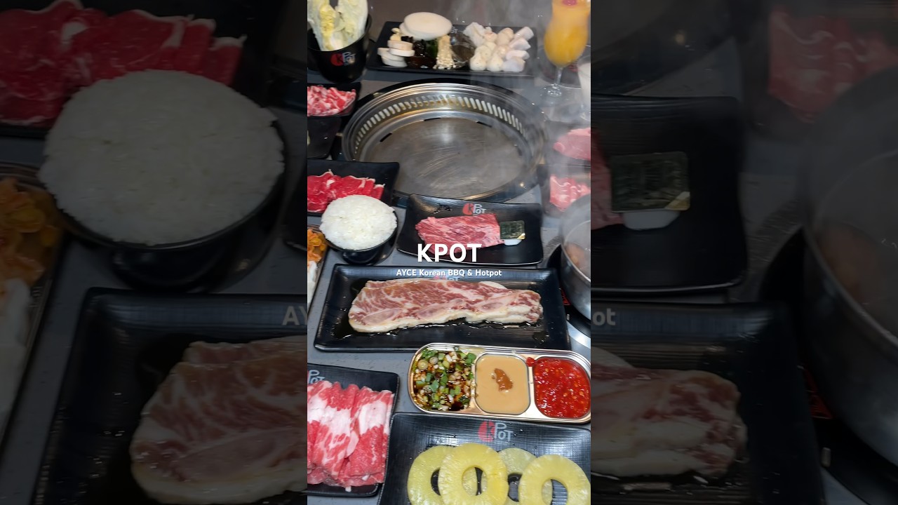 KPOT All you can eat BBQ & Hotpot - YouTube