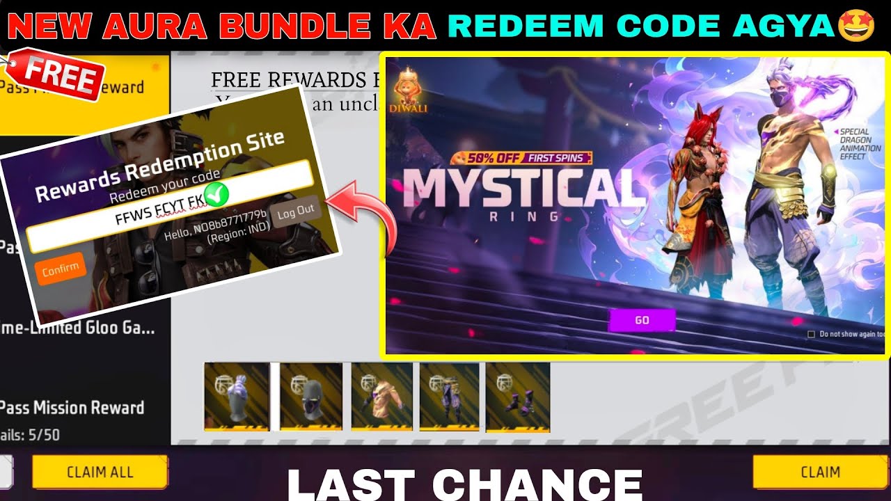 FREE FIRE REDEEM CODE TODAY 7 NOVEMBER REDEEM CODE FREE FIRE | FF ...