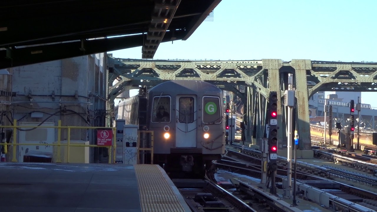 NYC Subway: Church Av bound R68A G Train entering 4 Av-9 St - YouTube