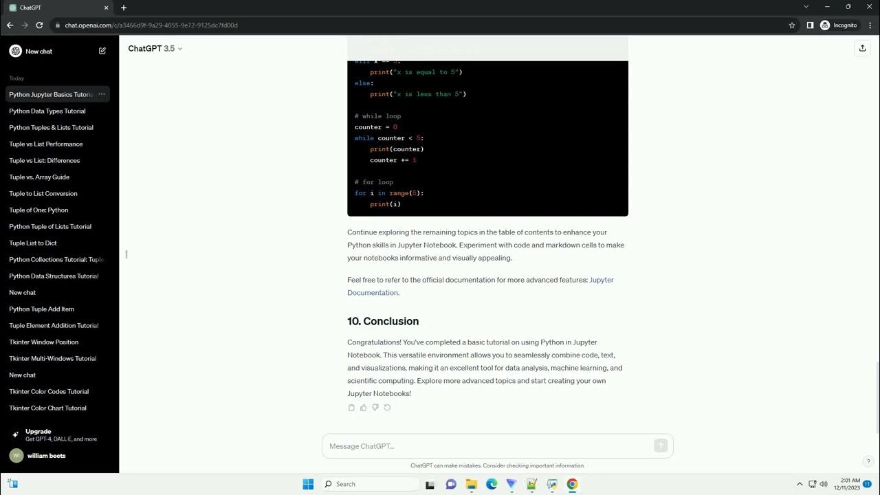 python tutorial in jupyter notebook - YouTube