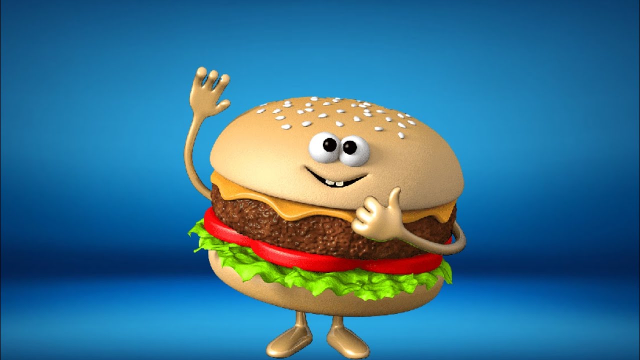 Bear Sensory || Burger Fun Dance Video || with music and animation ...
