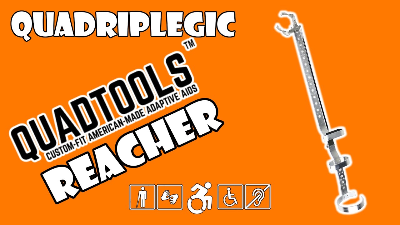 Quadtools Reacher - Review | Quadriplegic (C5,C6,C7) - YouTube