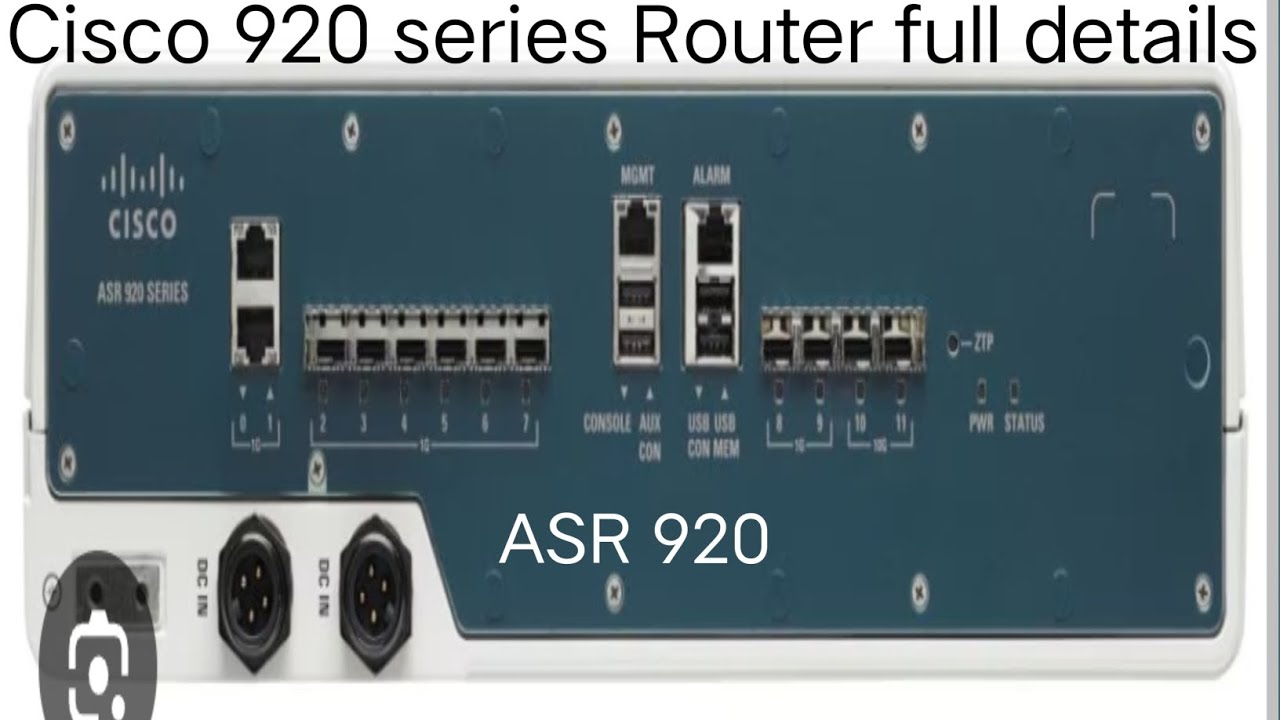 TELECOMMUNICATION Jio ODC Cisco Router ASR 920 series FULL DETAILS # ...