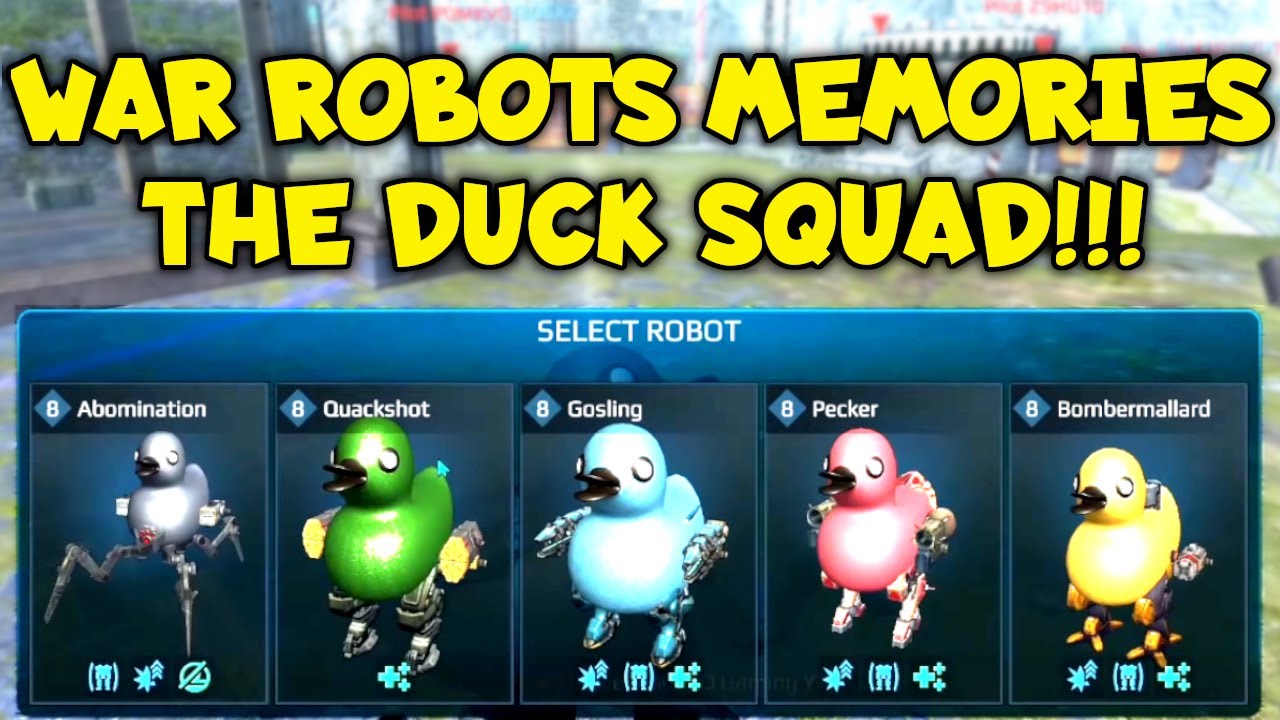 The Duck Squad Gameplay | War Robots Old Memories - YouTube