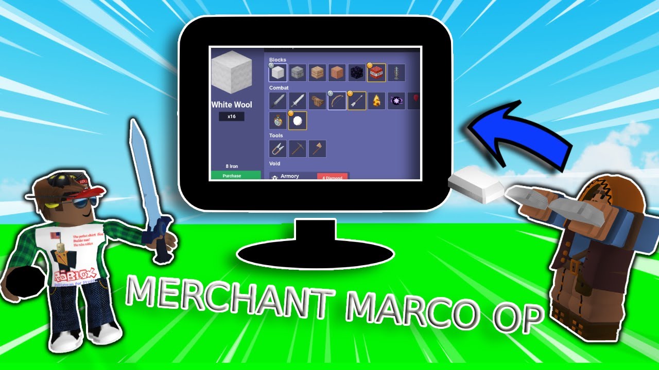 MERCHANT MARCO cash back be like lol... (Roblox Bedwars) - YouTube