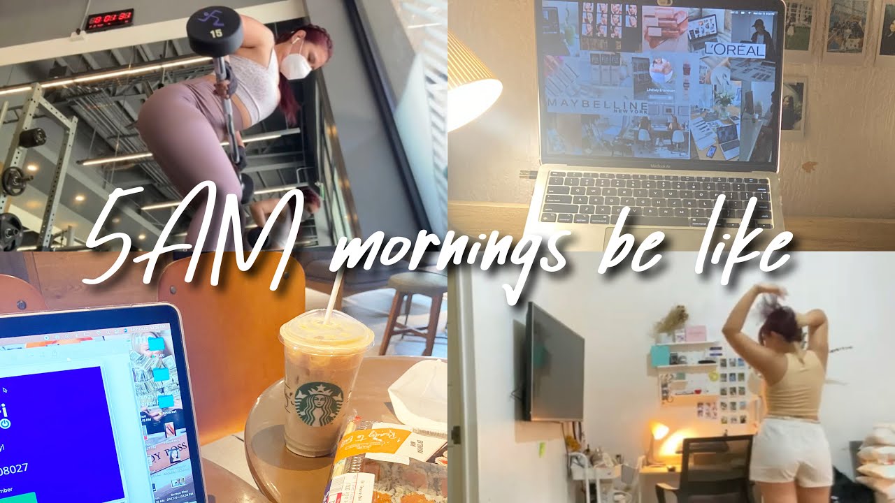 5AM MORNING ROUTINE ☀️ PRODUCTIVE DAY VLOG - YouTube