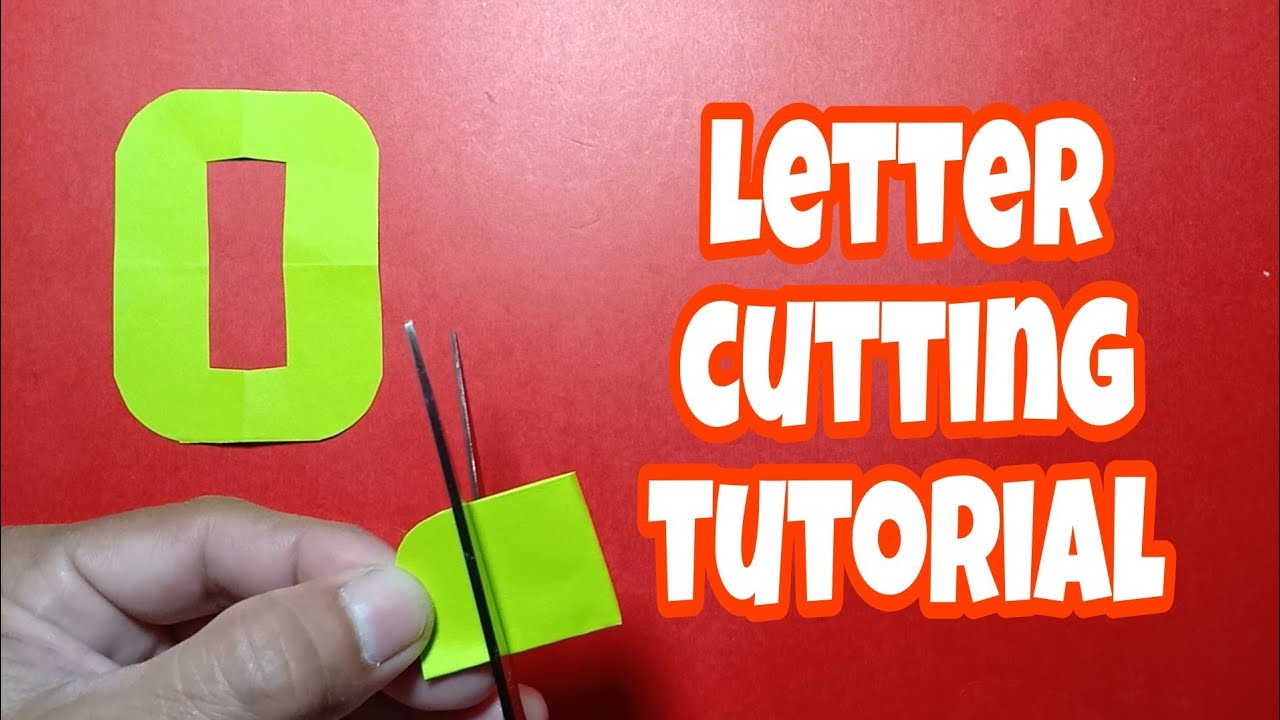 Letter cutting tutorial / 2 types of O #lettercutting #tutorial - YouTube
