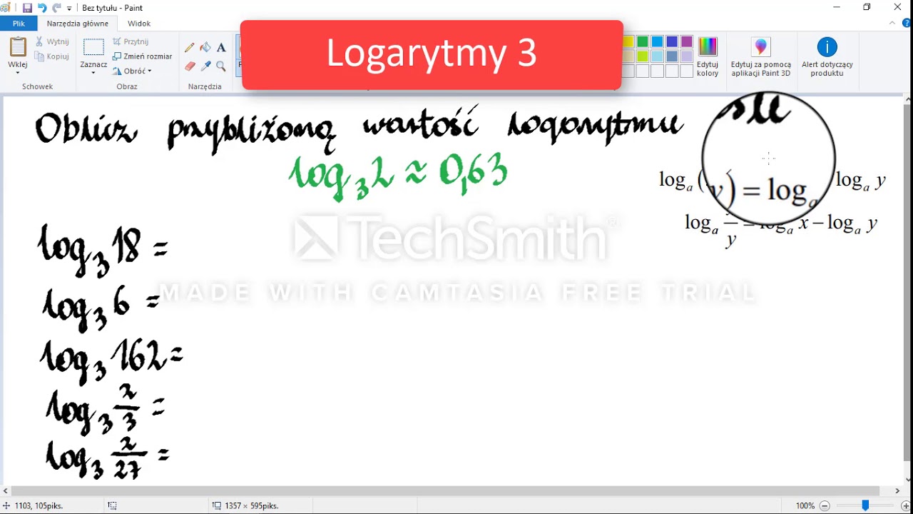 Logarytmy 3 - YouTube