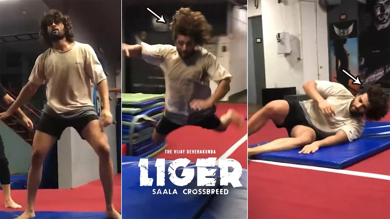 Vijay Deverakonda Mind Blowing Stunts Training Video | Liger Fight ...