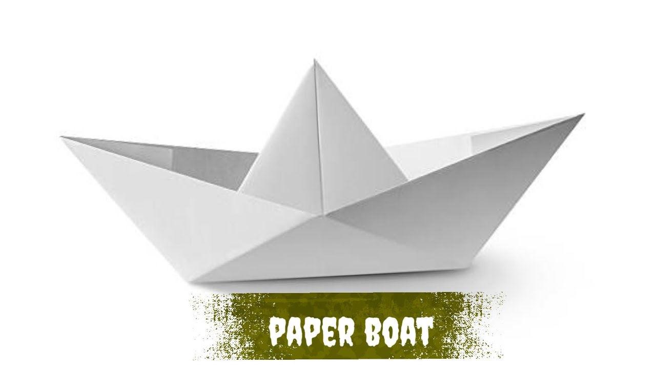 How to make paper boat// paper boat making ideas// homemade papercraft ...