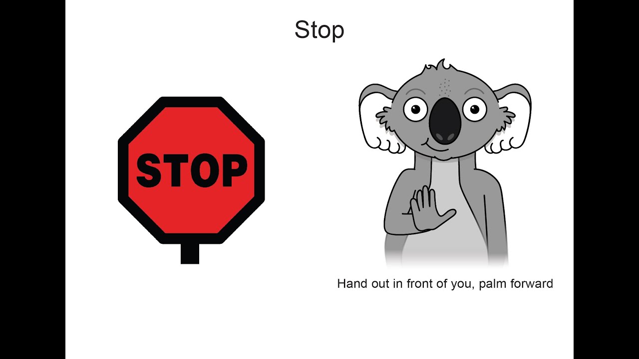 Grahame Stewart Park Communication Board Key Word Sign tutorial - Stop ...