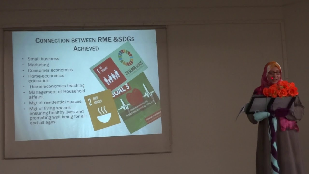 Home Economics Education and SDG's by Ms Rubina Rizwan - YouTube