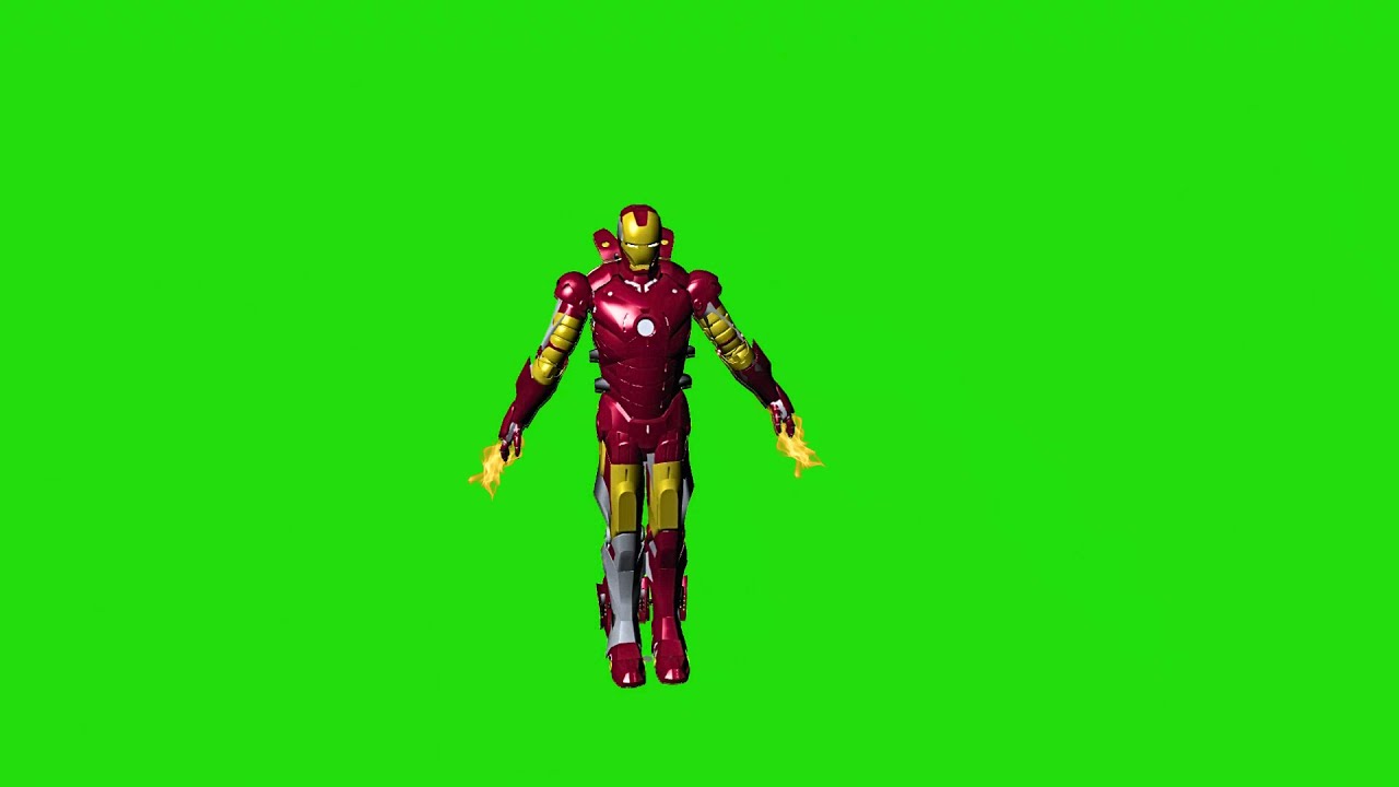 IRON MAN Green Screen Video #ironman #maya #3danimation #ytshorts # ...