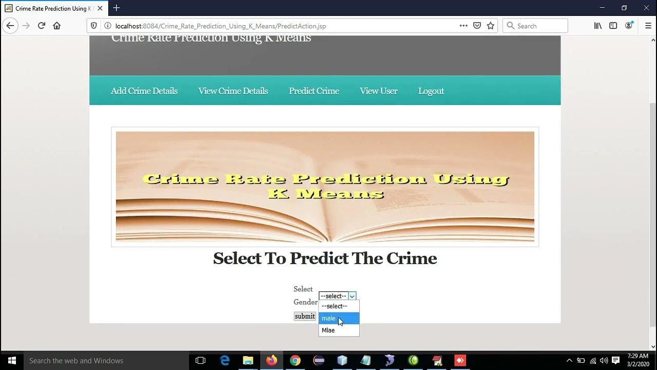 Crime rate prediction K mean Java Project - CSE Projects - YouTube