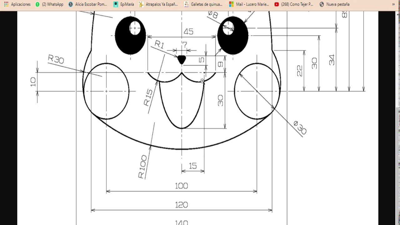 Pikachu en AUTOCAD 2D - YouTube