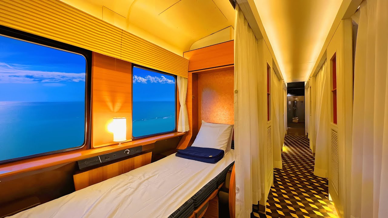 First Class Overnight Sleeper Train In Japan | West Express Ginga - YouTube