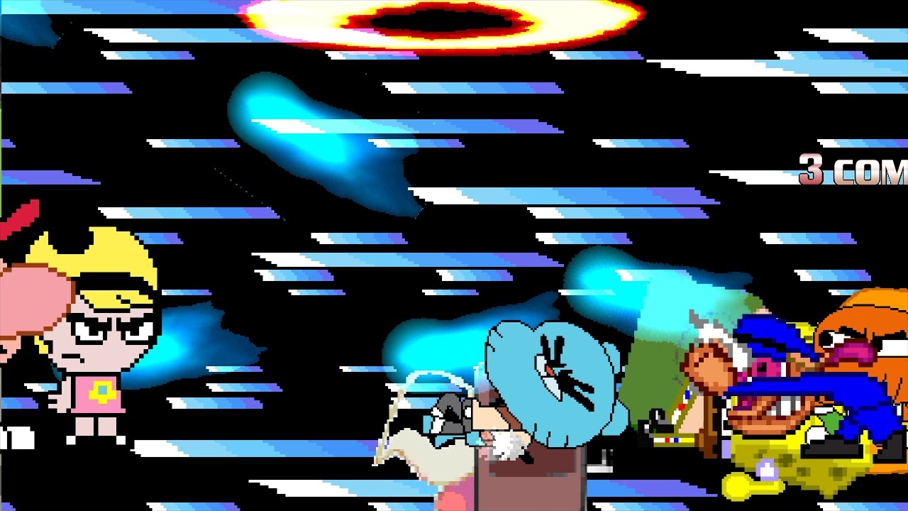 Mugen Request #65 SpongeBob, Gumball, Firey & Kyle vs Ren, Darwin, Cake ...