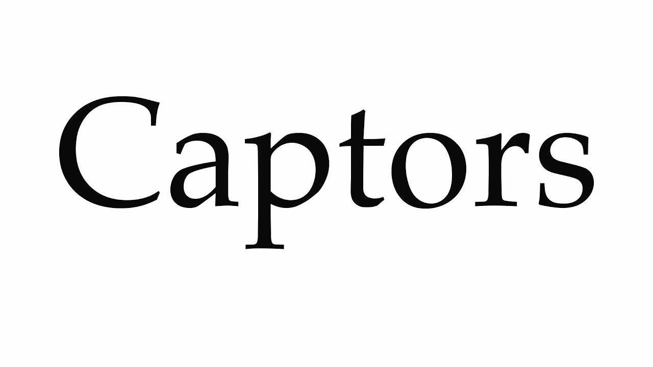How to Pronounce Captors - YouTube