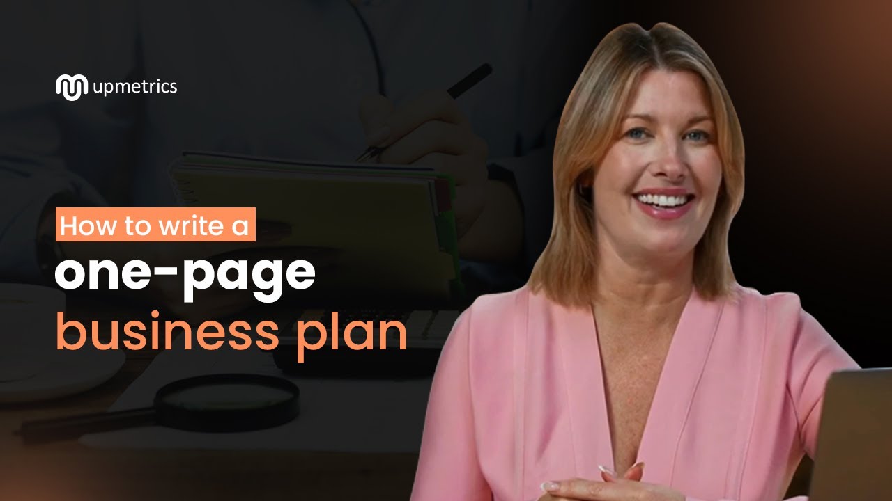 How to Write a Simple One-Page Business Plan + Free Template - YouTube