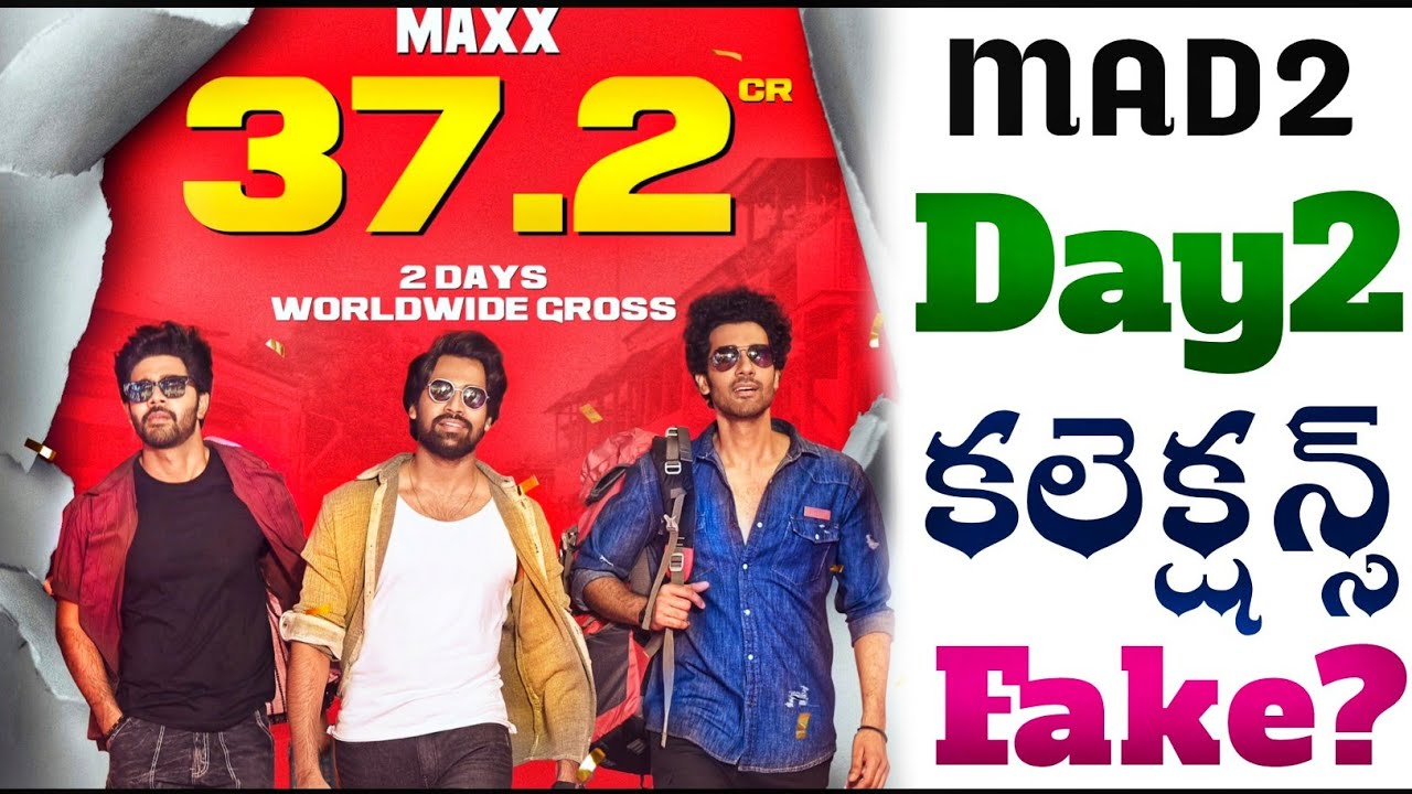 MAD Square Day 2 Collections 37Cr🙏| MAD Square Boxoffice Collections💥 ...