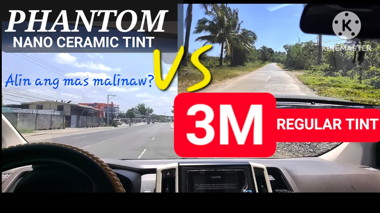 3M TINT vs PHANTOM CERAMIC TINT Alin ang mas malinaw? - YouTube