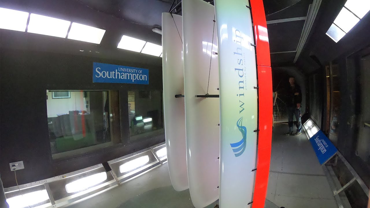 Windship Technology - Wing Sail Testing at RJ Mitchell Wind Tunnel ...