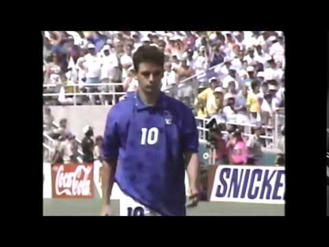 Roberto Baggio missed Italy's last penalty in the shootout of the 1994 ...