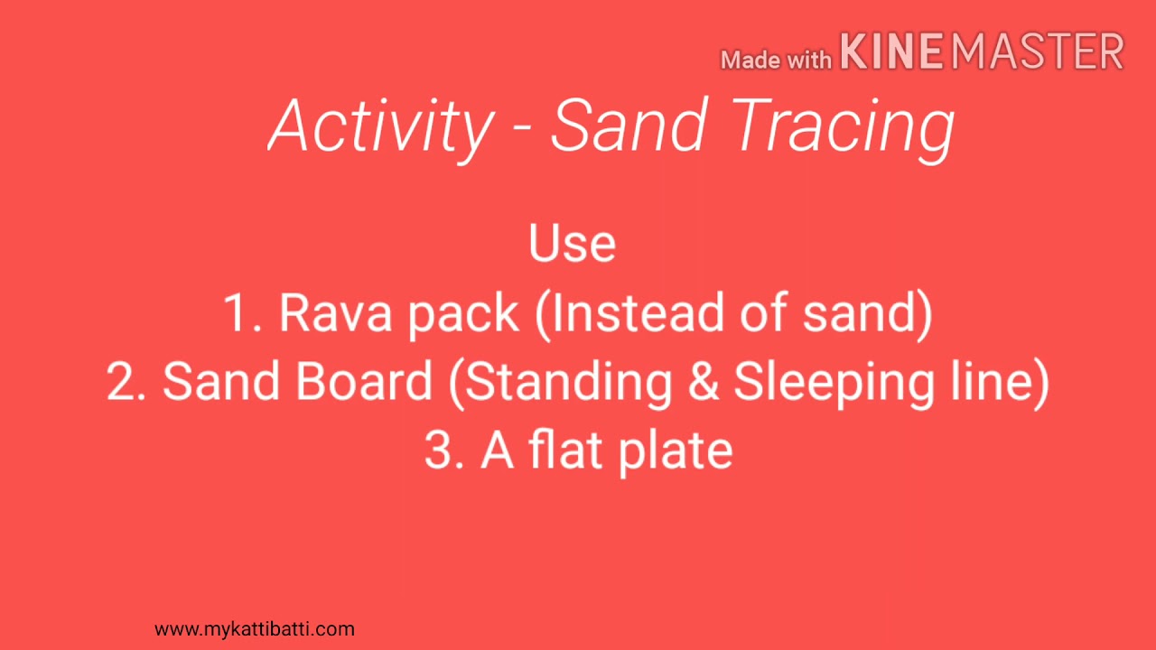 Sand Tracing (KB Kids) - YouTube