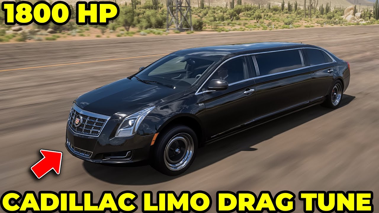 FORZA HORIZON 5 - CADILLAC LIMO DRAG TUNE - YouTube