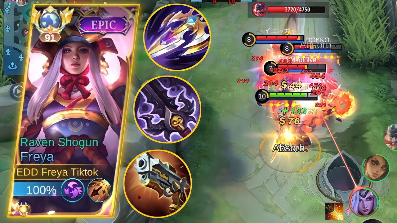 TOP GLOBAL FREYA VS VALENTINA EXP LANE & ESMERALDA JUNGLER!!! BUILD ...