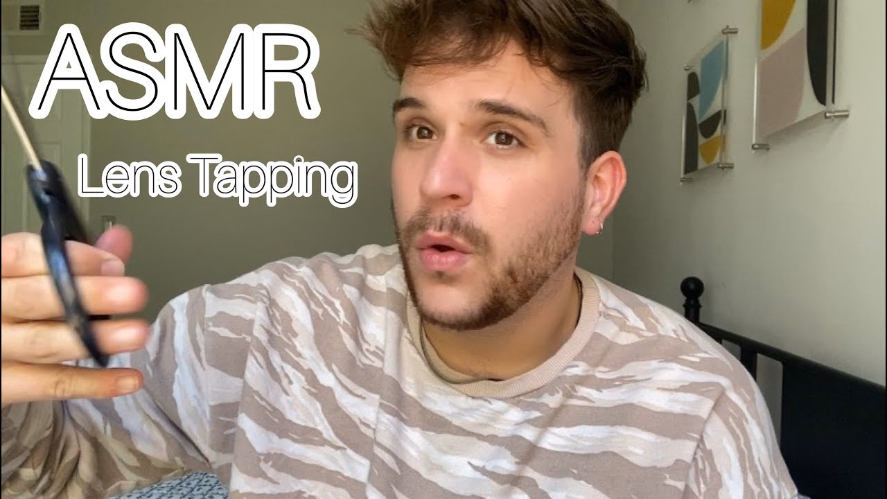 {ASMR} Lens Tapping & Hand Movements (Scissor Sounds) - YouTube
