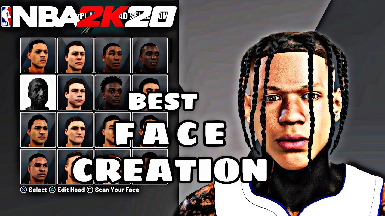 *NEW* BEST FACE CREATION TUTORIAL ON NBA 2K20! LOOK LIKE A DRIBBLE GOD ...