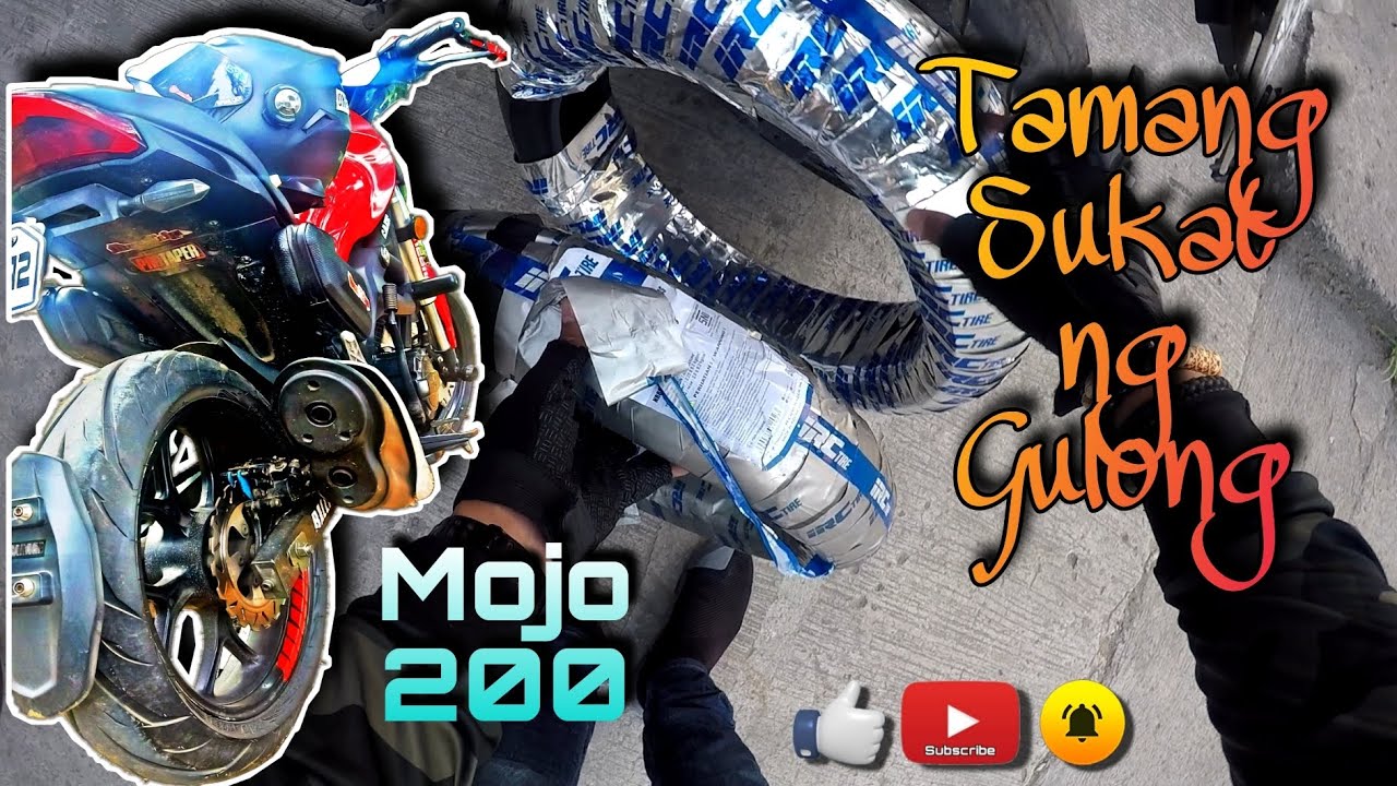 Bagong Gulong para sa Mojo 200 / IRC Exato - YouTube