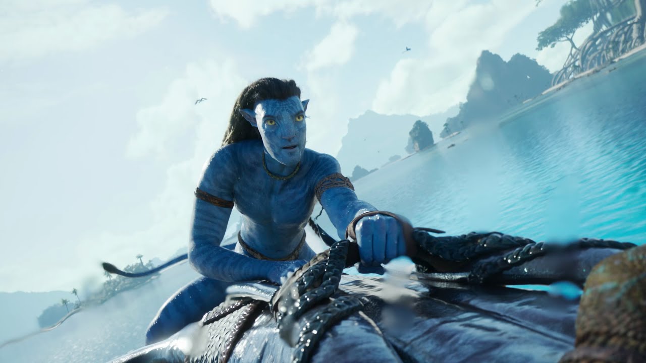 The Sully Family learns to ride Scene (4K IMAX) | AVATAR: THE WAY OF ...