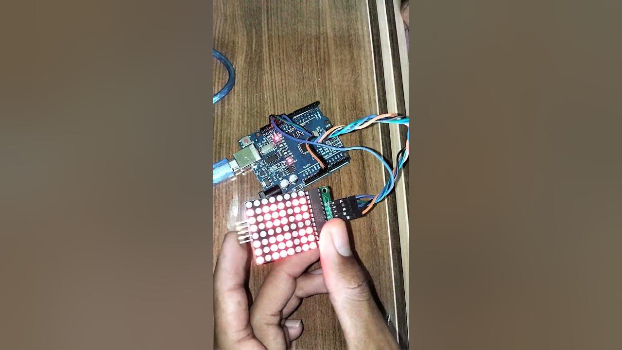 8×8 led Matrix project with Arduino Uno # technology # short - YouTube