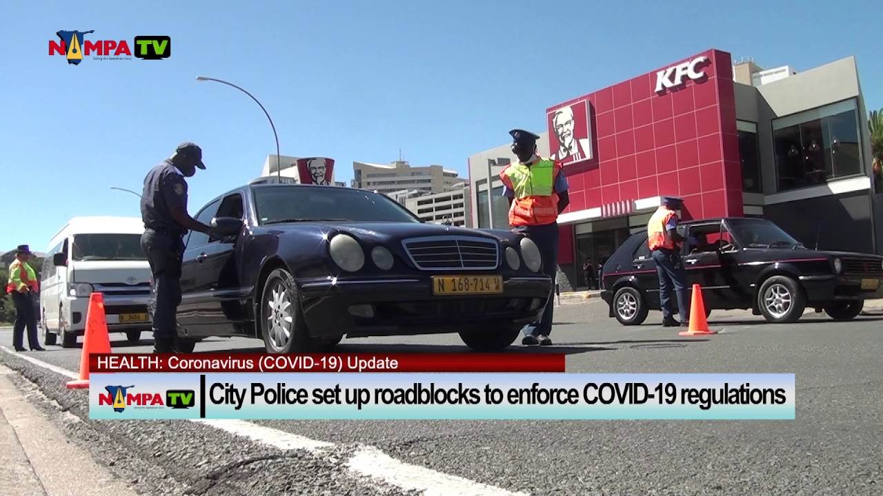 City Police set up roadblocks to enforce COVID-19 regulations - YouTube
