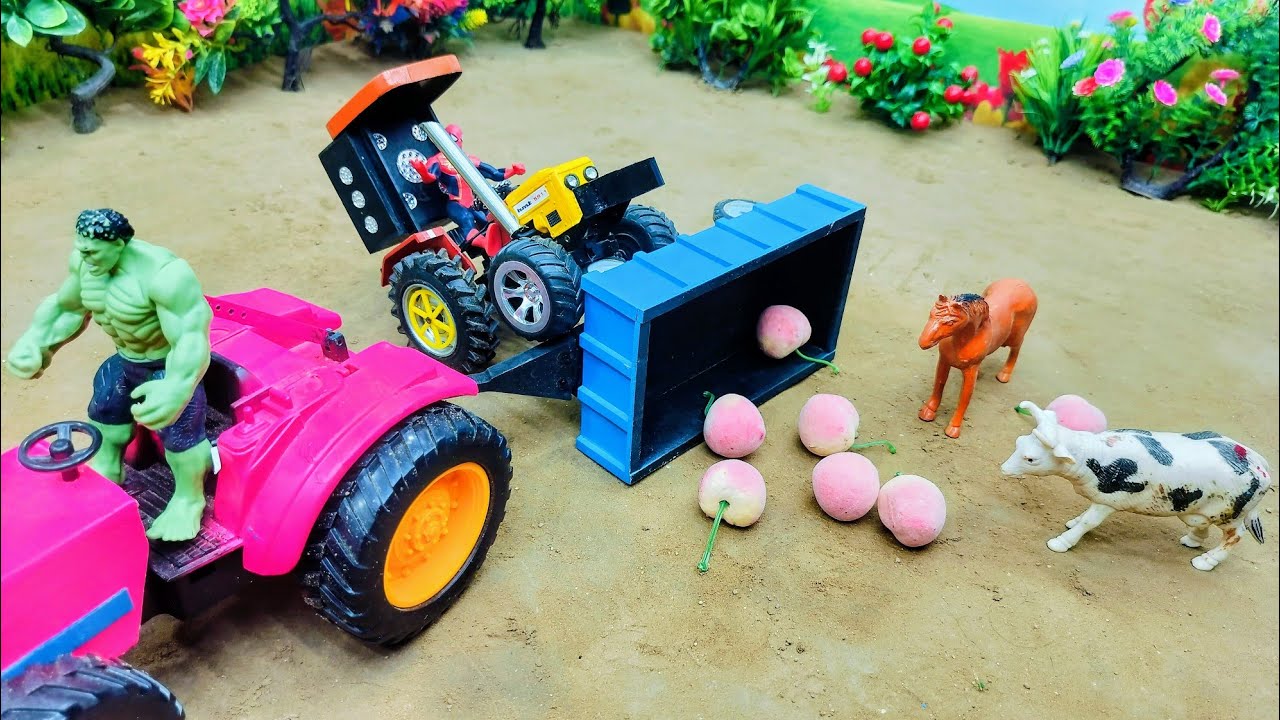 Mini Farming Wow 🤩 Mini Tractor trolley video | Farming Force - YouTube