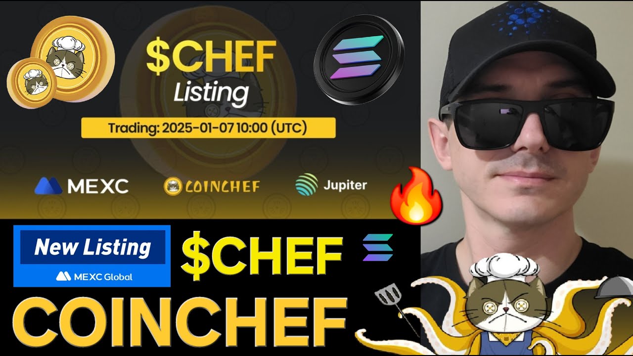 $CHEF - COINCHEF TOKEN CRYPTO COIN HOW TO BUY COIN CHEF MEXC GLOBAL SOLANA SOL JUPITER RAYDIUM ...